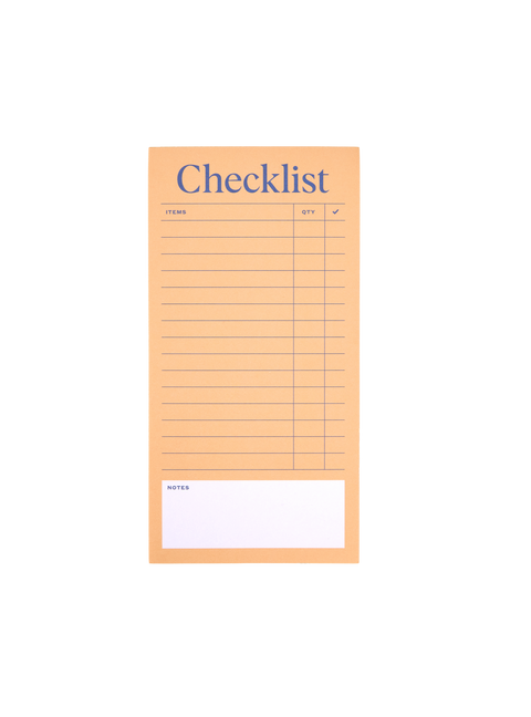 Checklist Notepad – The Paper Bunny